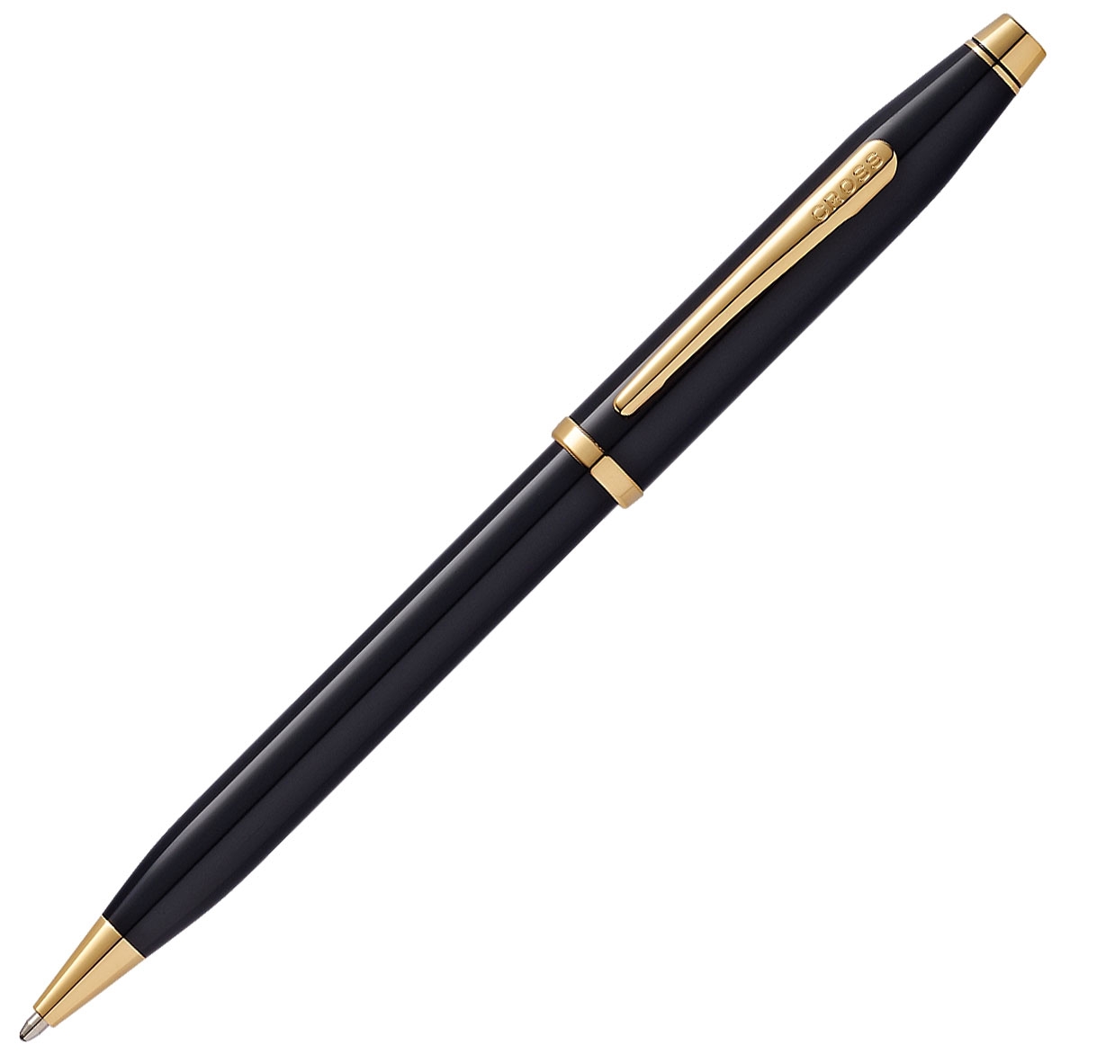 Cross Century II Schwarzer Lack mit 23-Karat-Finish Kugelschreiber