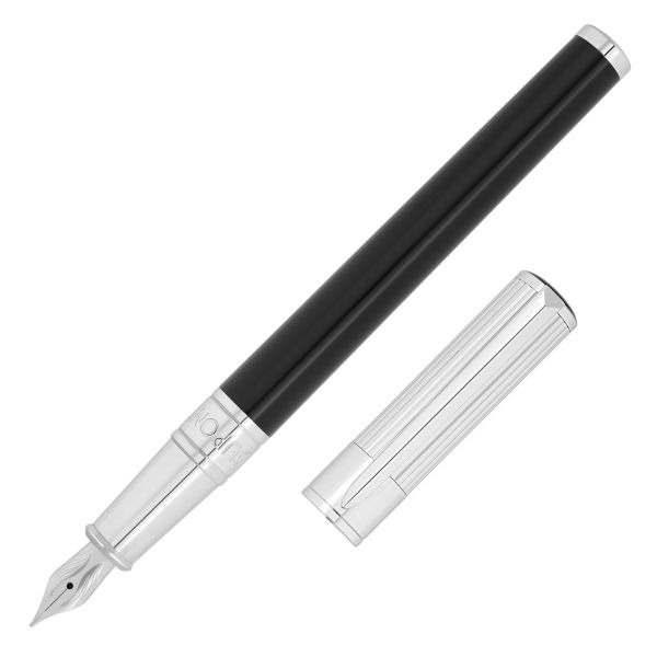 Pluma Estilográfica S.T. Dupont D-Initial Cromada