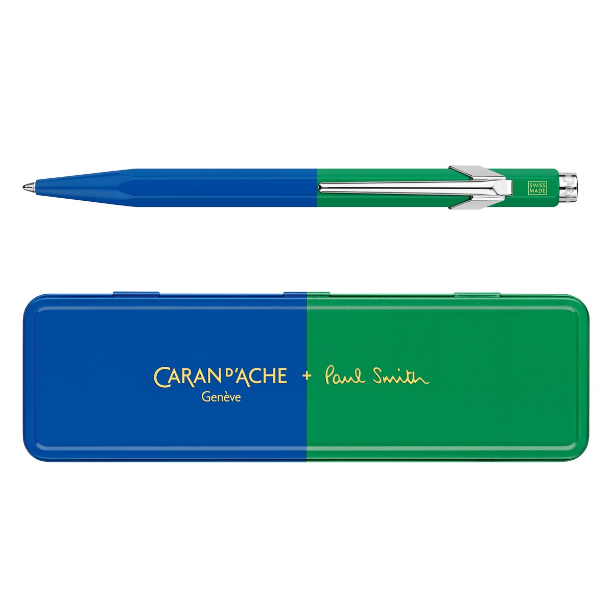 Caran d'Ache 849 Paul Smith Cobalt & Emerald Limited Édition Stylo Bille