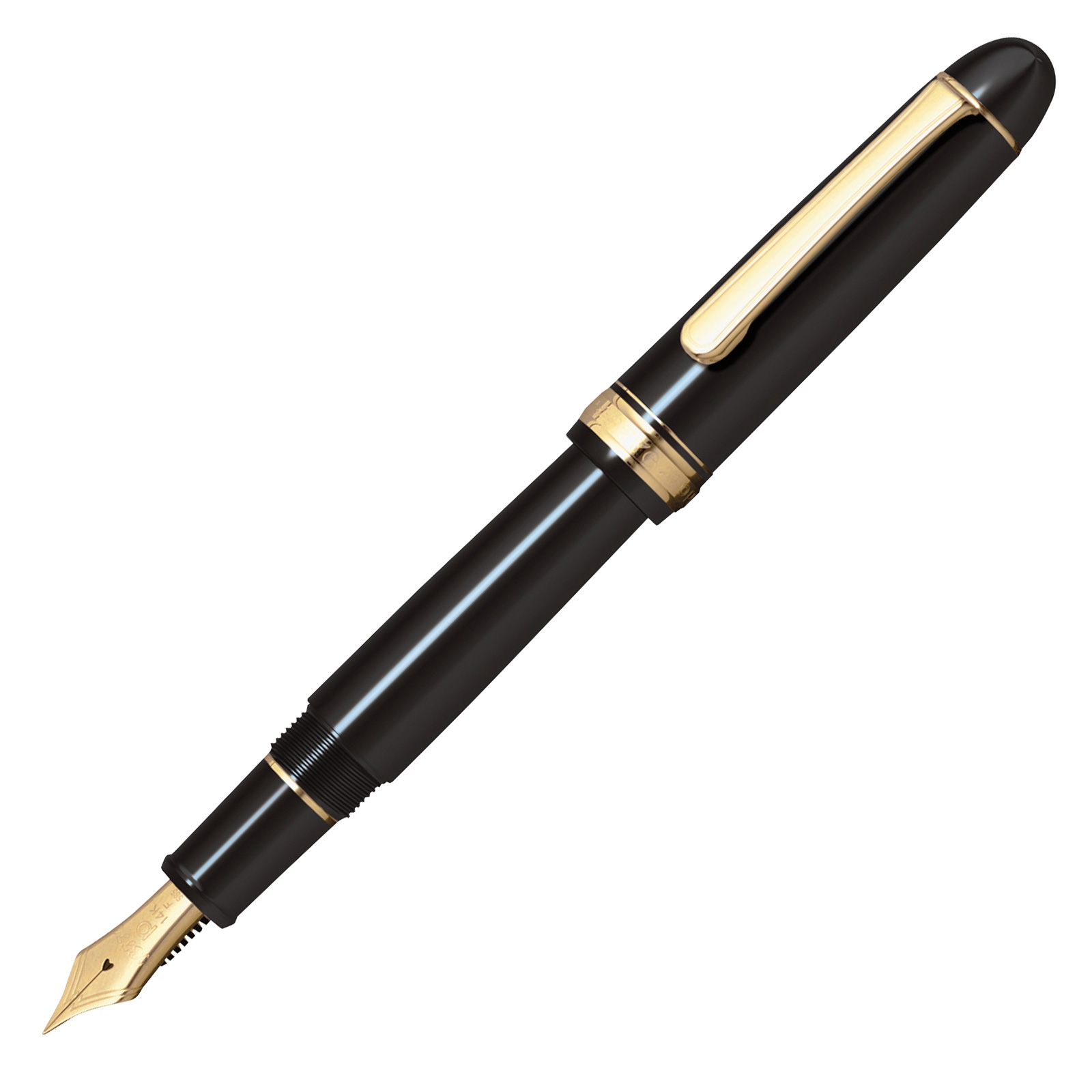 Platinum #3776 Century Black GT Stylo Plume
